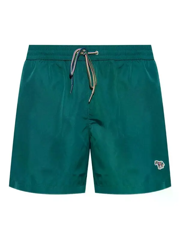 Paul Smith Zebra-motif Swim Shorts - Green
