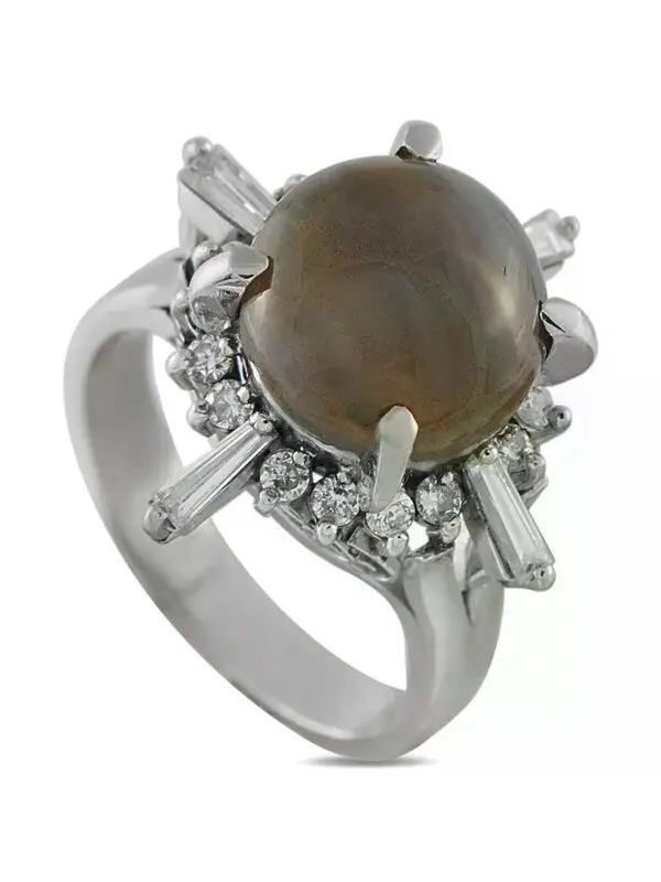 LB EXCLUSIVE Platinum Diamond Ring - Silver