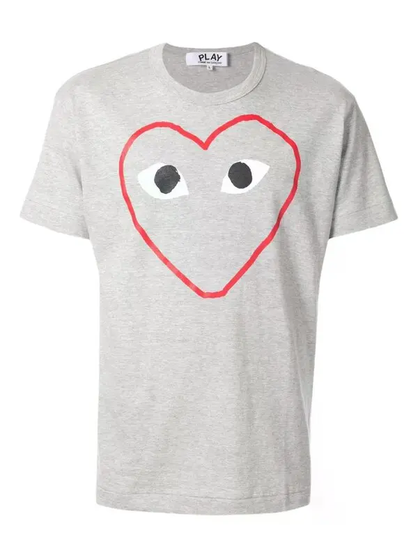 Play Comme Des Garcon Heart-print T-shirt