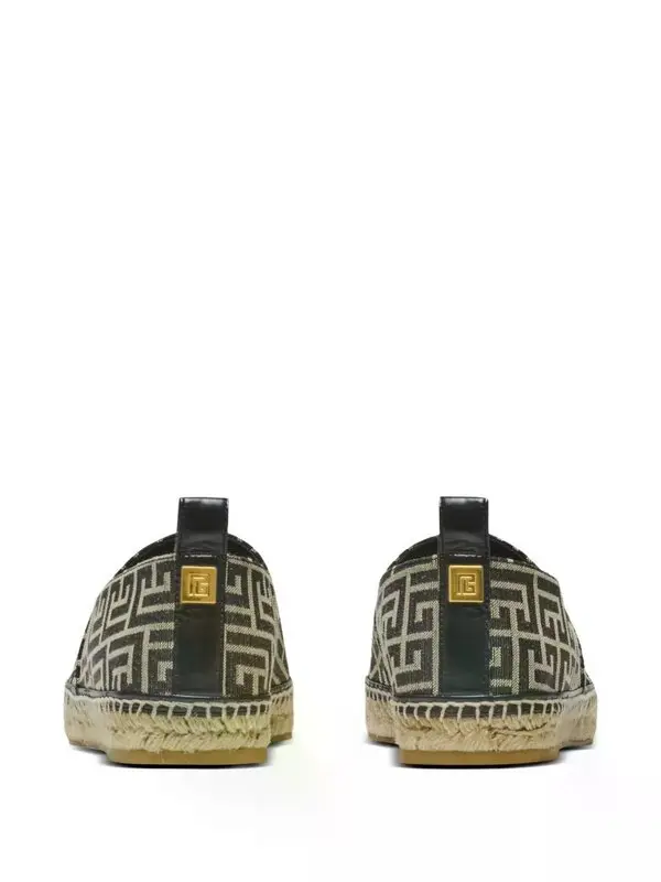 Balmain Monogram Jacquard Espadrilles