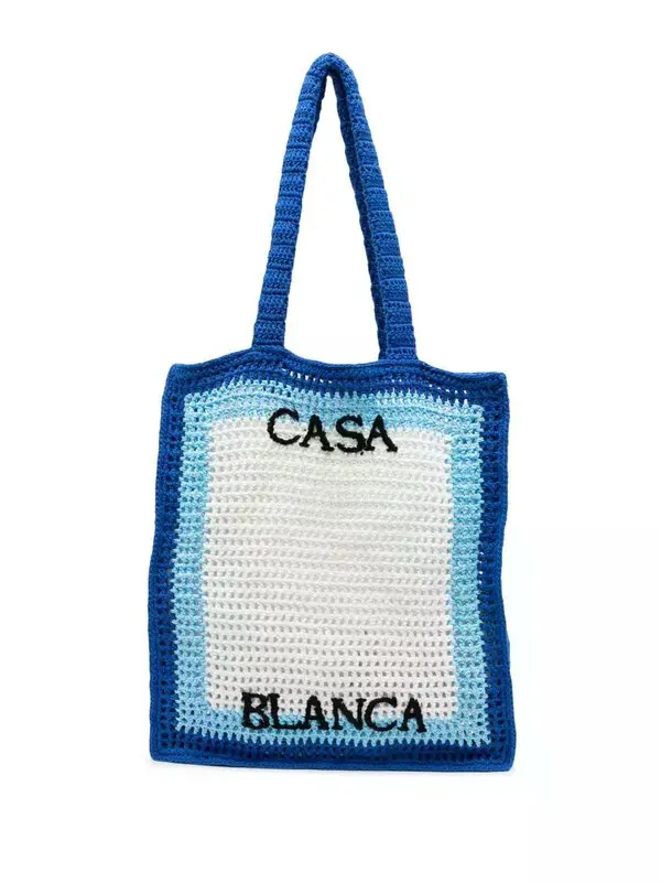 Casablanca Atlantis Crochet-knit Tote Bag
