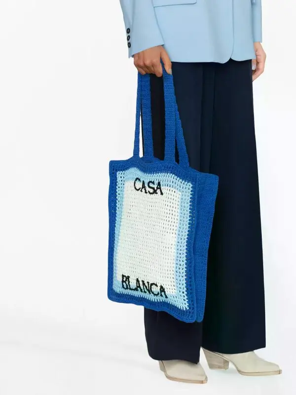 Casablanca Atlantis Crochet-knit Tote Bag