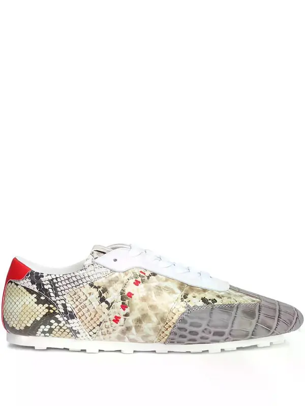 Marni Snakeskin-effect Sneakers