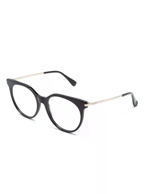 Max Mara Round-frame Eyeglasses - Black