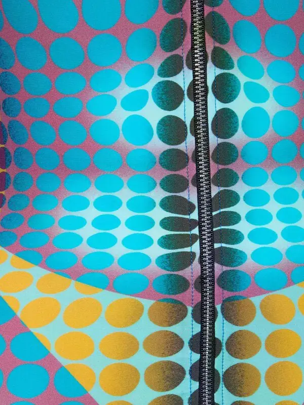JEAN PAUL GAULTIER Polka Dot Hooded Jumpsuit - Blue