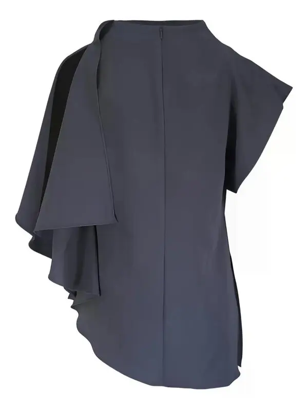 KZ_K STUDIO One-shoulder Draped Blouse