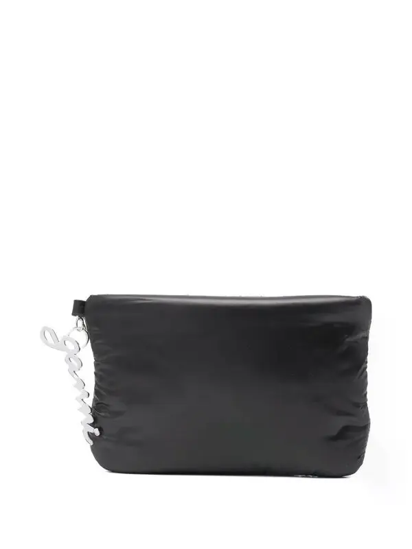 GANNI Quilted Chain Purse - Black