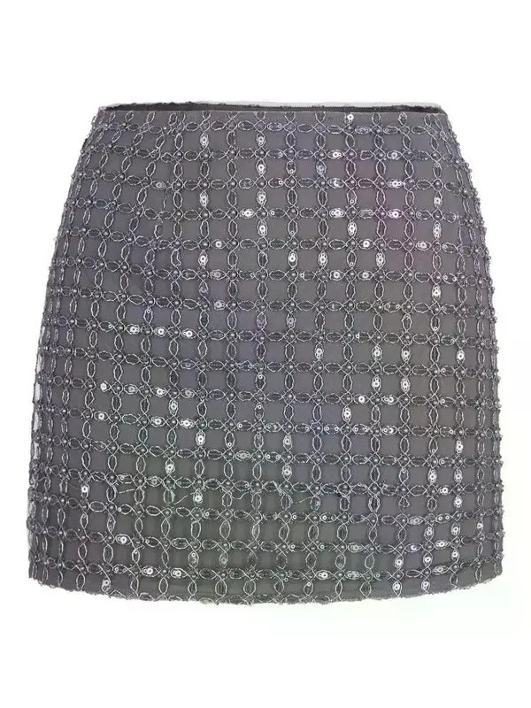 ROTATE BY BIRGER CHRISTENSEN Sequin-embellished Mini Skirt