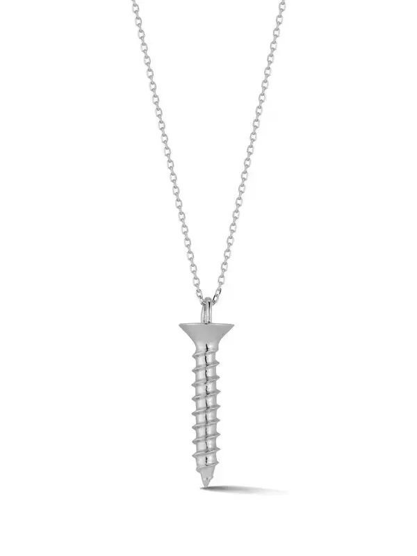 Mateo Sterling Screw Pendant Necklace - Silver