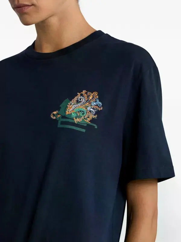 Etro Logo-embroidered T-shirt