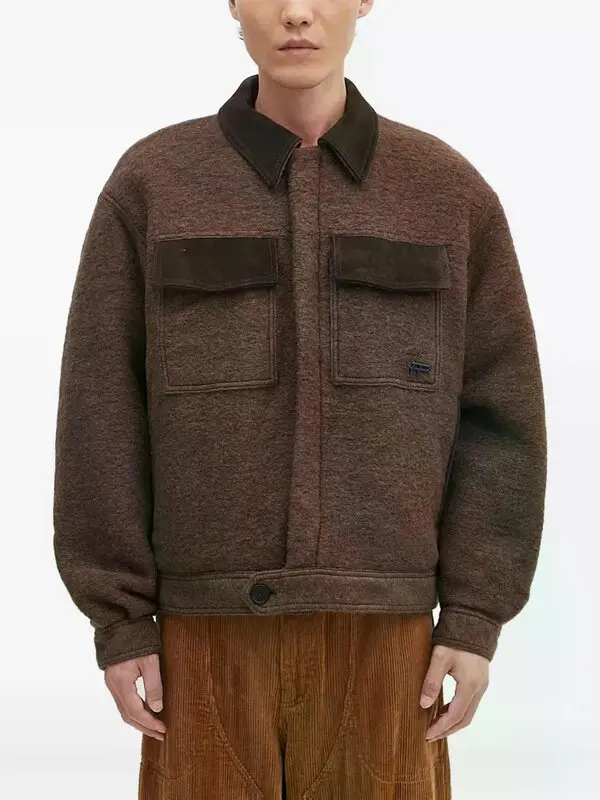 Filling Pieces Flap-pocket Collared Jacket