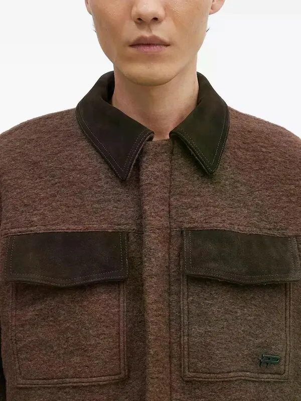 Filling Pieces Flap-pocket Collared Jacket