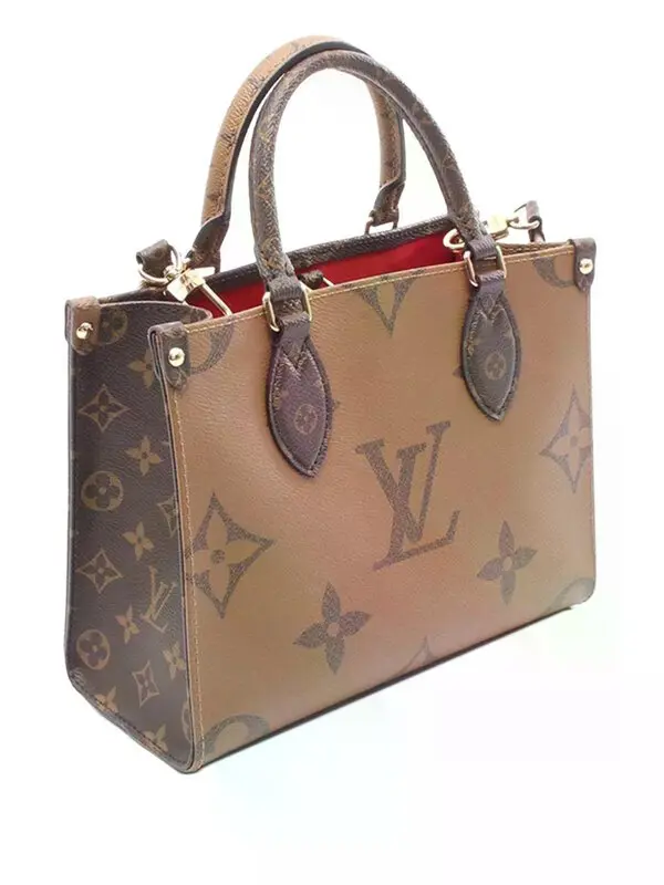 LOUIS VUITTON Monogram Reverse Giant Onthego Pm Satchel