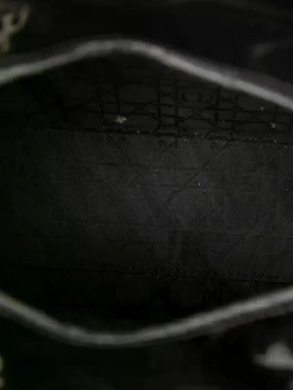 Dior 2012 Cannage Lady Satchel - Black