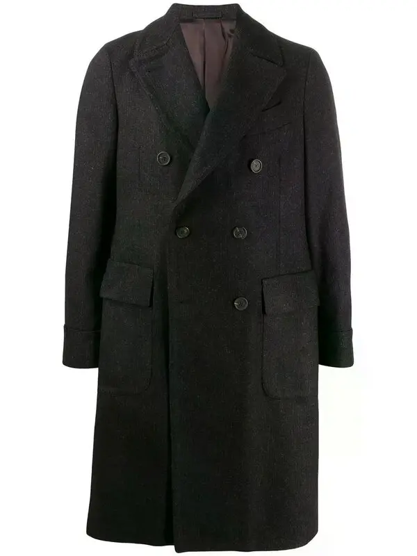 DELL'OGLIO Double-breasted Midi Coat