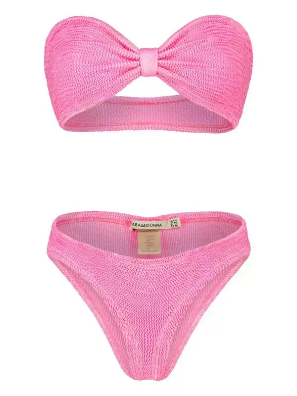 PARAMIDONNA Bow-design Bikini - Pink