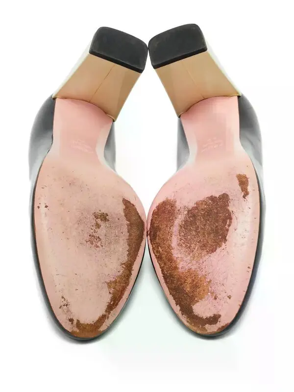 Fendi Block-heel Patent-leather Pumps