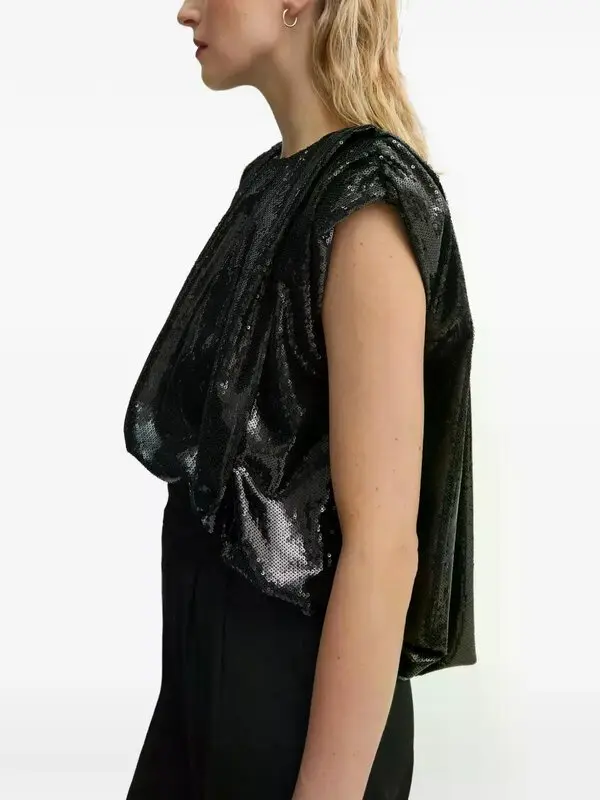 MMC STUDIO Sequin Cropped Top