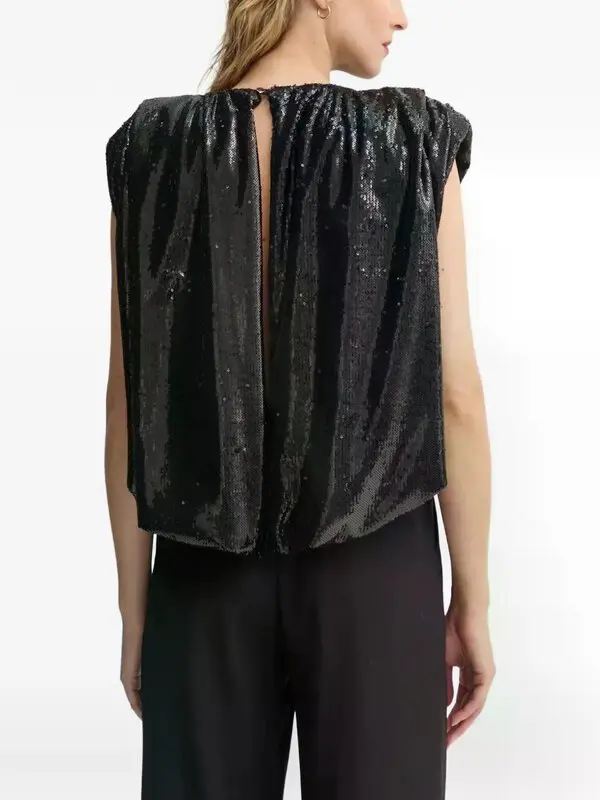 MMC STUDIO Sequin Cropped Top