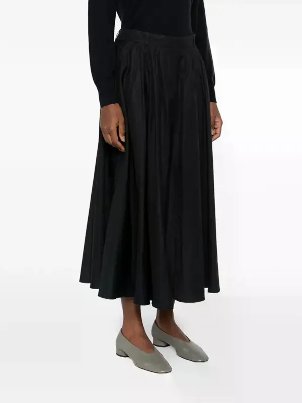 Mark Kenly Domino Tan Panelled A-line Skirt