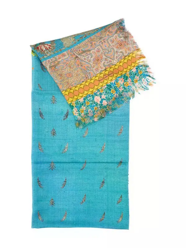 PIERRE-LOUIS MASCIA Silk Scarf - Blue