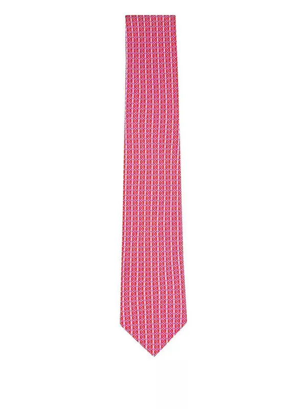 FERRAGAMO Patterned Neck Tie - Orange