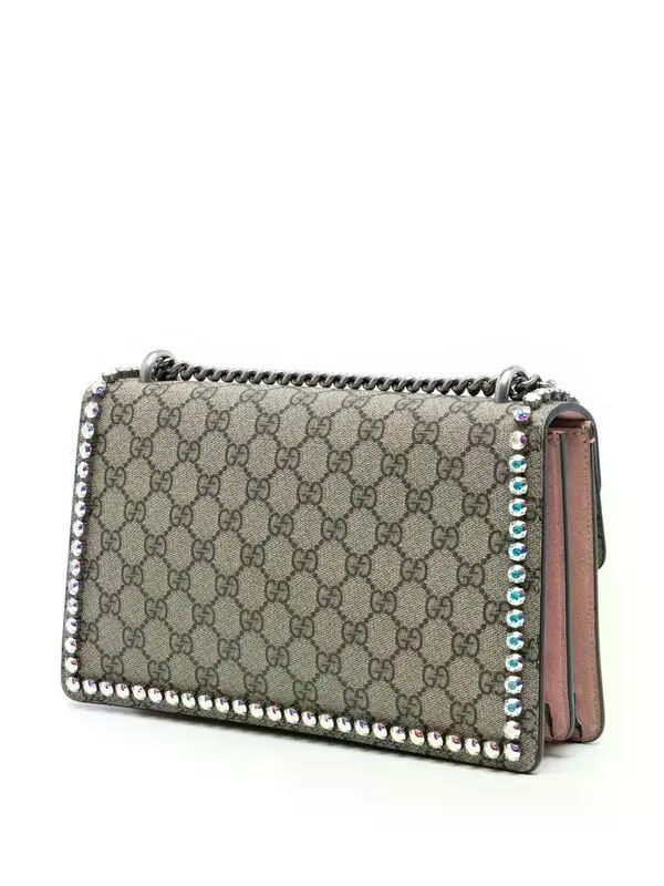 Gucci 2016-2025 Medium Gg Supreme Crystal Dionysus Shoulder Bag