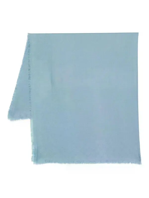 Gucci Frayed-edge Scarf - Blue