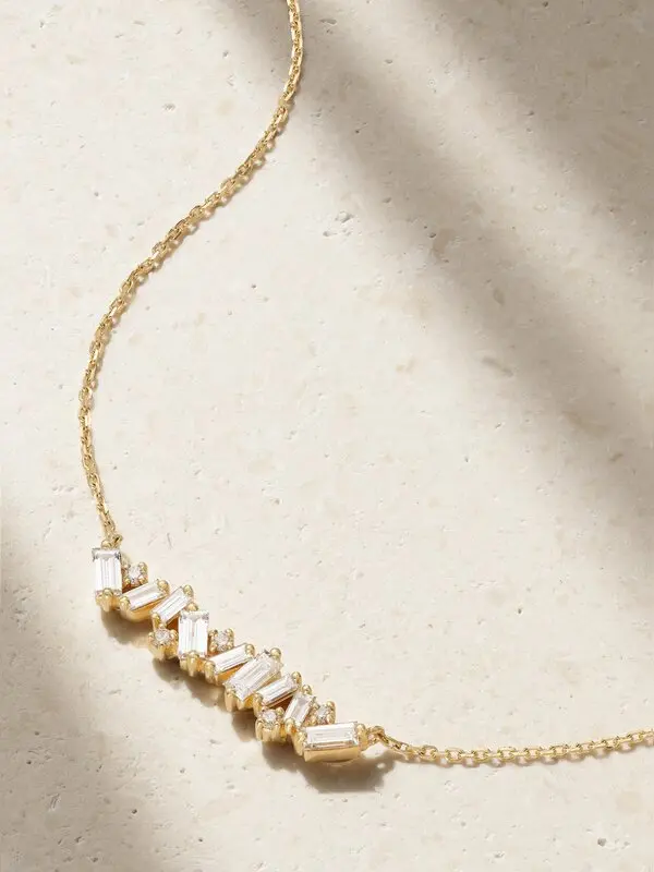 SUZANNE KALAN 18-karat Diamond Necklace - Gold