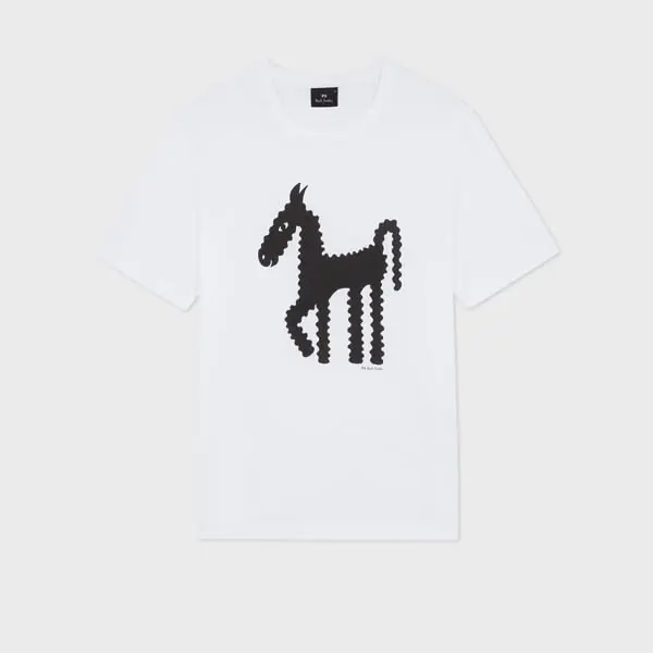 Paul Smith Casual Fit 'horse' T-shirt - White