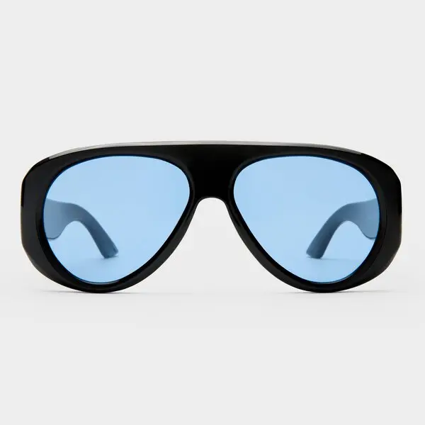 Le Specs Dream Boat Sunglasses - Black Blue