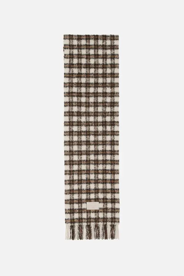 Acne Studios Checked Logo Scarf