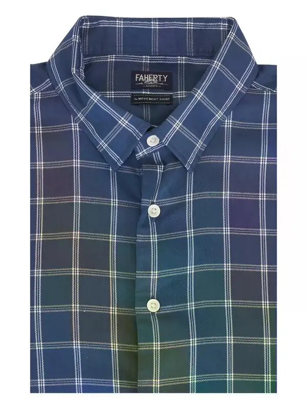 Faherty Brand Checked Shirt - Blue