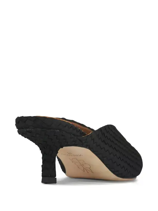 NAGHEDI Point-toe Mules - Black