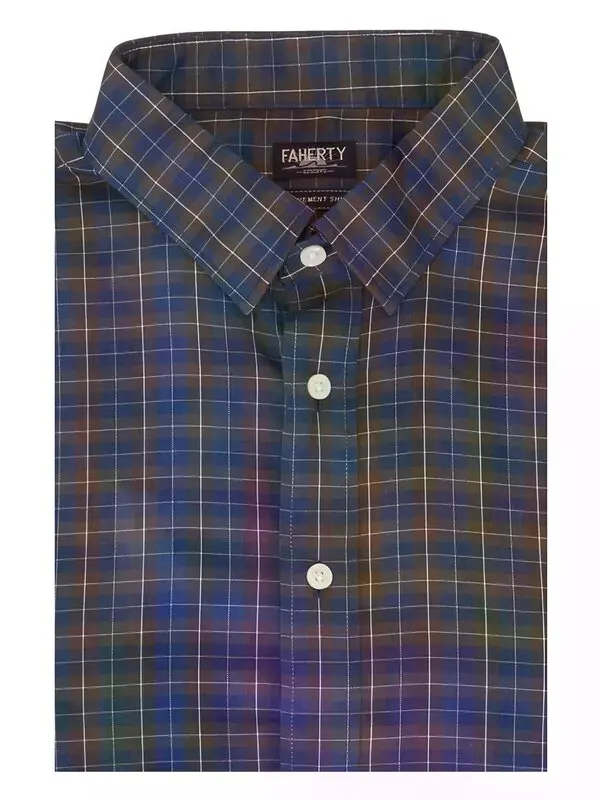 Faherty Brand Check-pattern Shirt - Blue