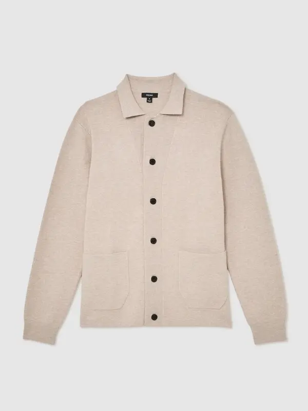 REISS Collared Button-through Cardigan