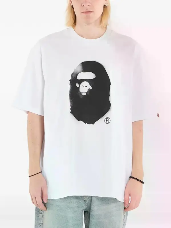 A BATHING APE Ape Head-print Relaxed Fit T-shirt
