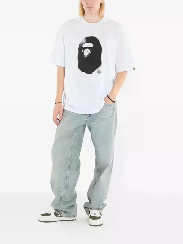 A BATHING APE Ape Head-print Relaxed Fit T-shirt