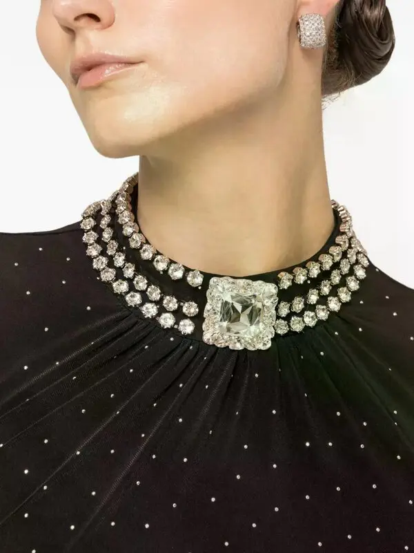 NISSA Embellished Midi Dress