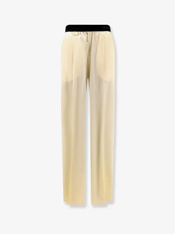 TOM FORD Pyjamas Stretch Satin Trousers - Yellow
