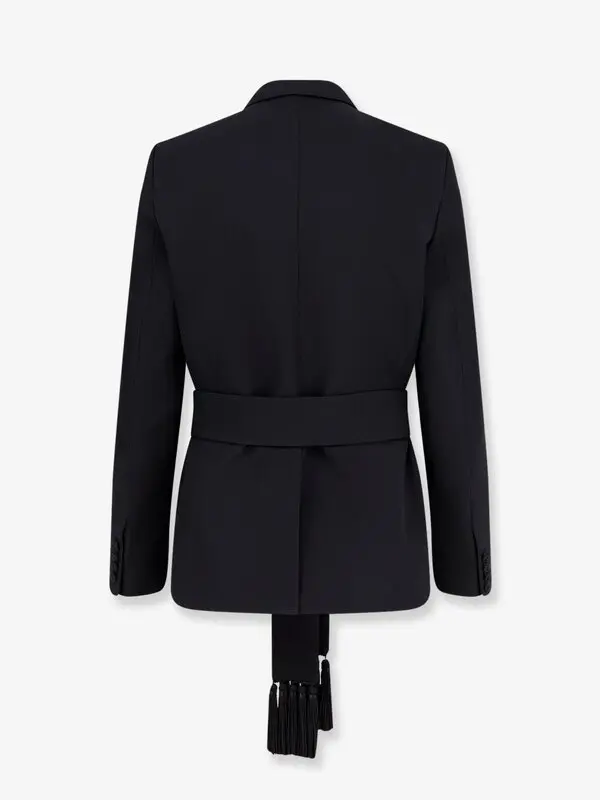 Valentino Garavani Virgin Wool Blazer With Belt