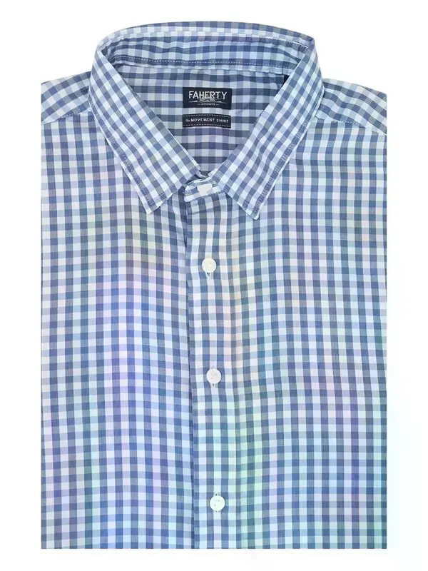 Faherty Brand Checked Button-down Shirt - Blue