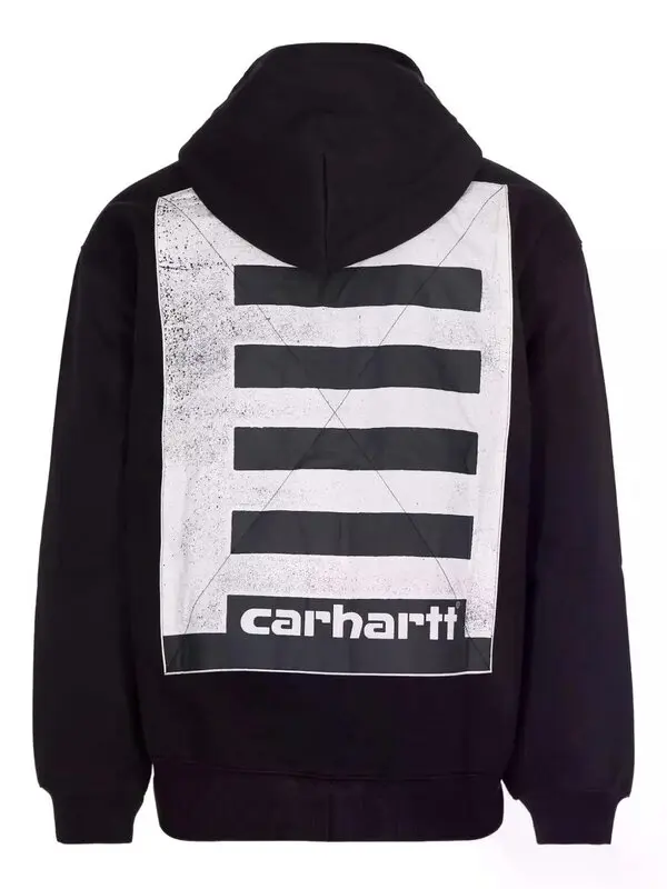 Carhartt Work In Progress Archive Lines Logo-print Hoodie