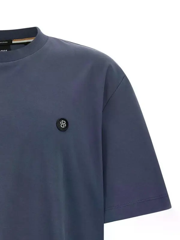BOSS Mercerized-cotton T-shirt With Double B Monogram