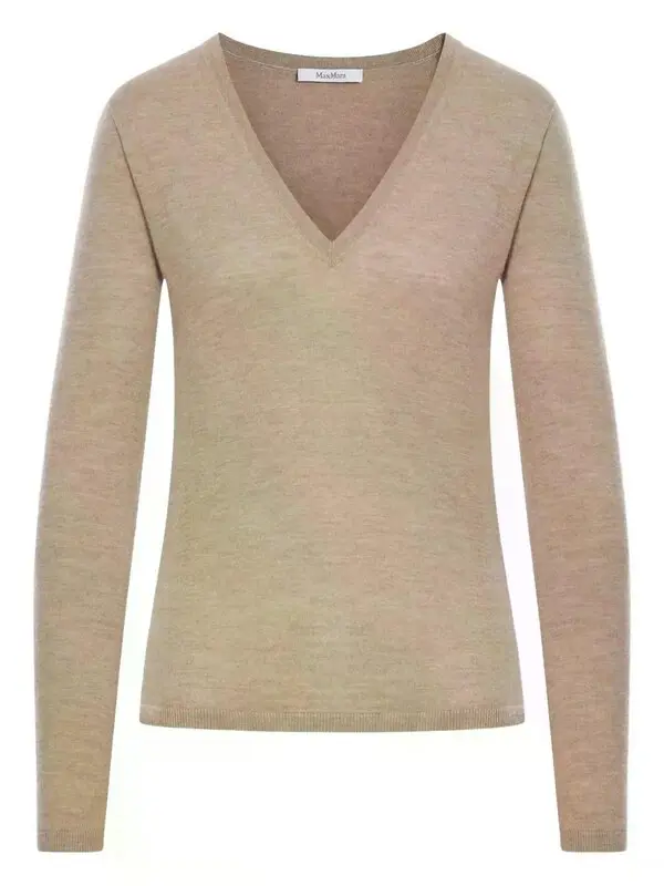 Max Mara V-neck Top - Neutrals