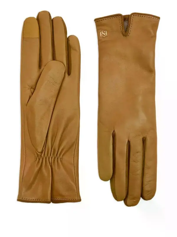HANDSOME STOCKHOLM Monogram Gloves - Brown