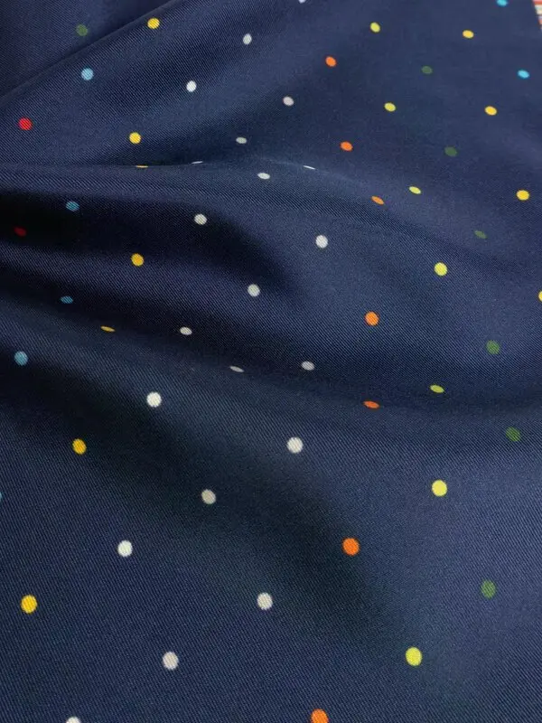 Paul Smith Polka-dot Silk Pocket Square - Blue