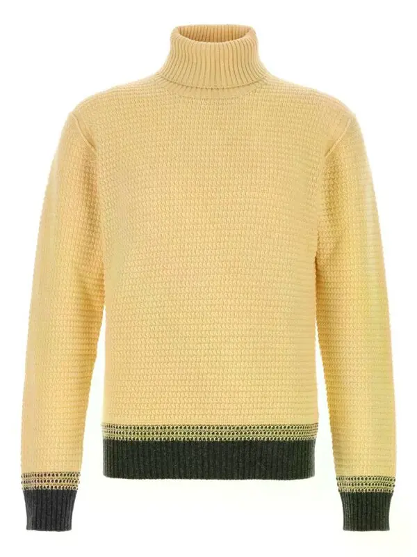 Zegna Roll-neck Cashmere Sweater - Yellow