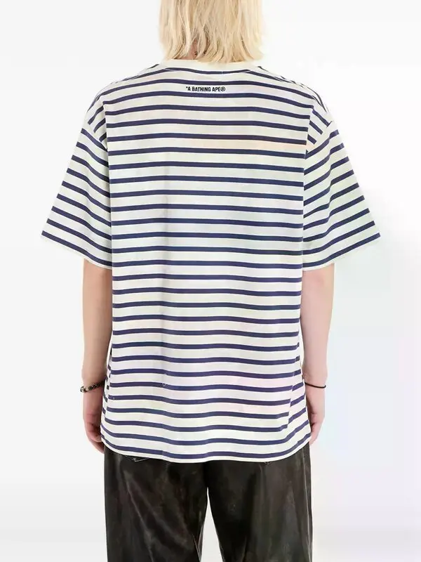 A BATHING APE Solid Camo Stripe T-shirt