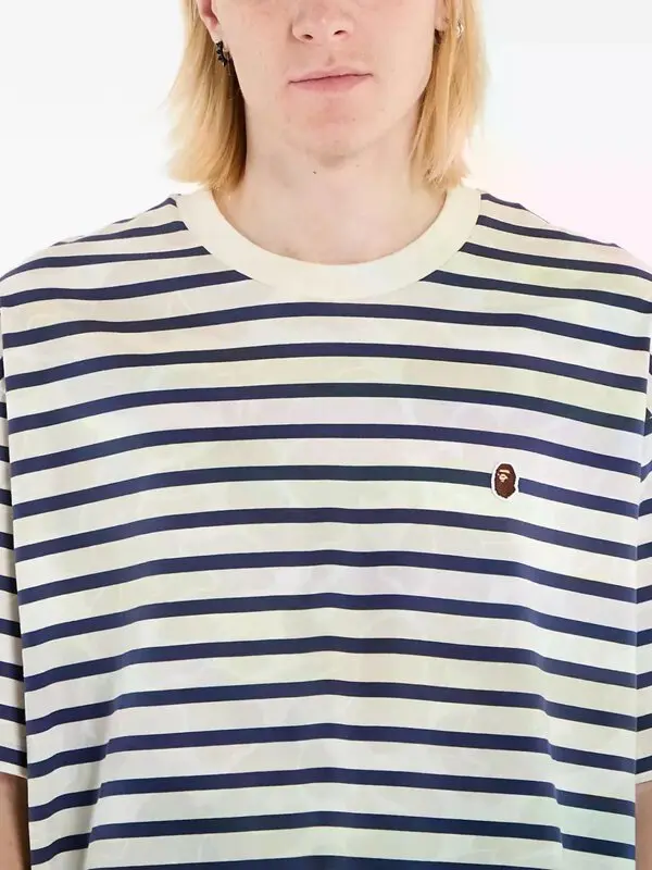 A BATHING APE Solid Camo Stripe T-shirt
